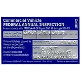Amazon.com: Federal Annual DOT Inspection Label Decal Sticker (25 Pack ...
