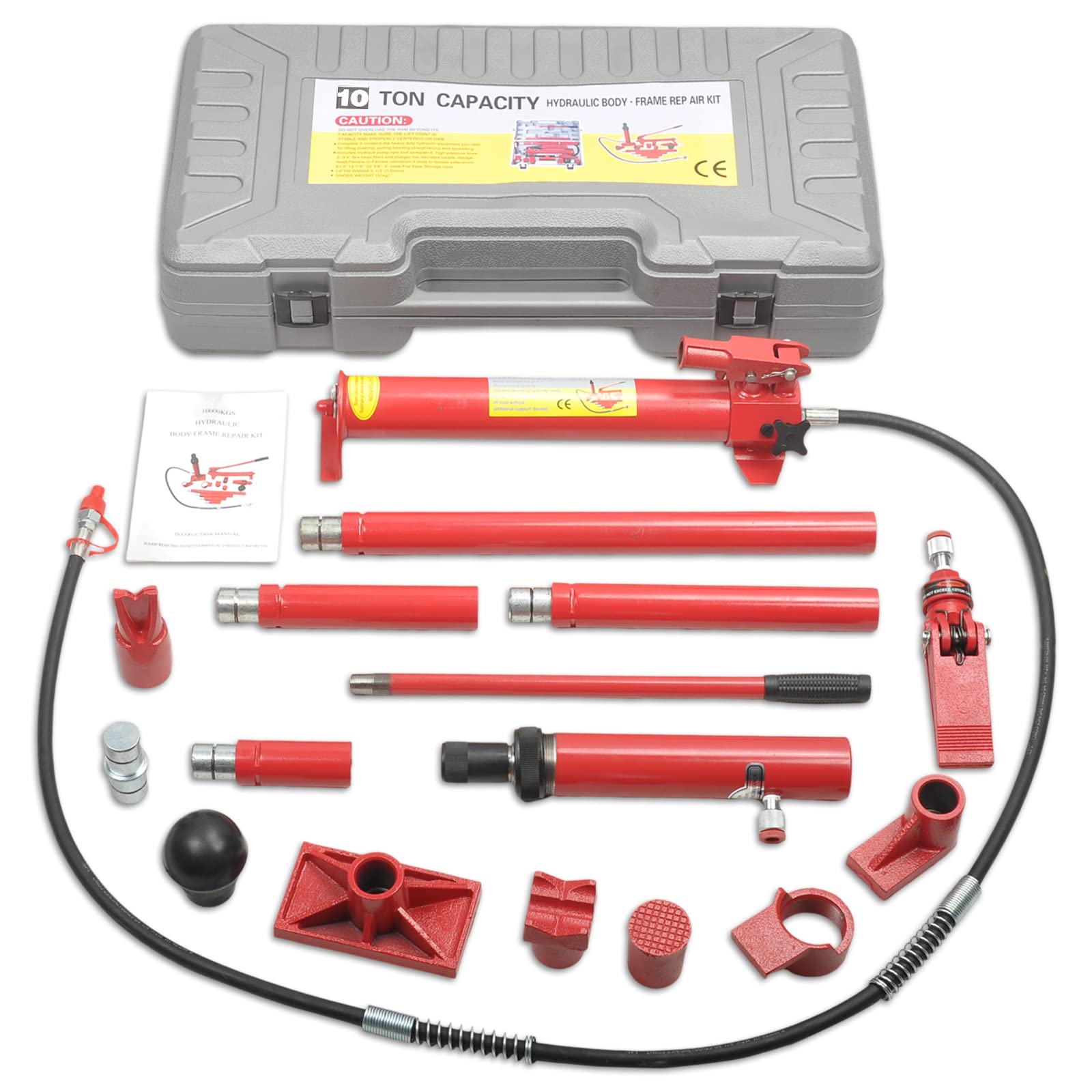 TBAPFS 10 Ton Porta Power Hydraulic Jack 2M(78.7inch) Welded Car Bottle ...