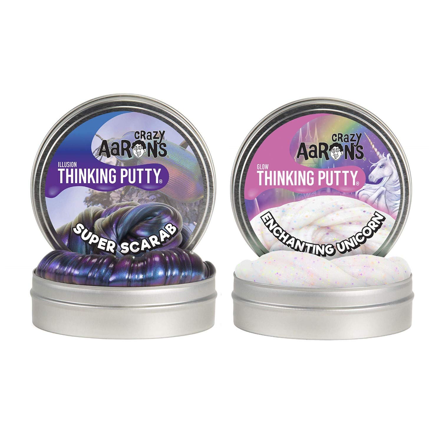 Buy Crazy Aaron's Thinking Putty 4" Tin Double Pack (6.4 oz) - Super ...
