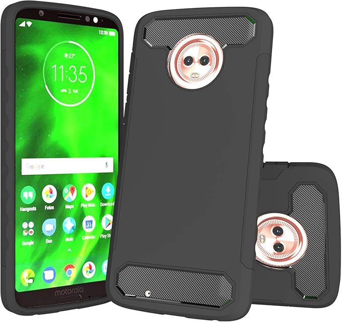 Amazon.com: LEXNEC Moto G6 Case, Moto G (6th Generation) Case, Carbon ...