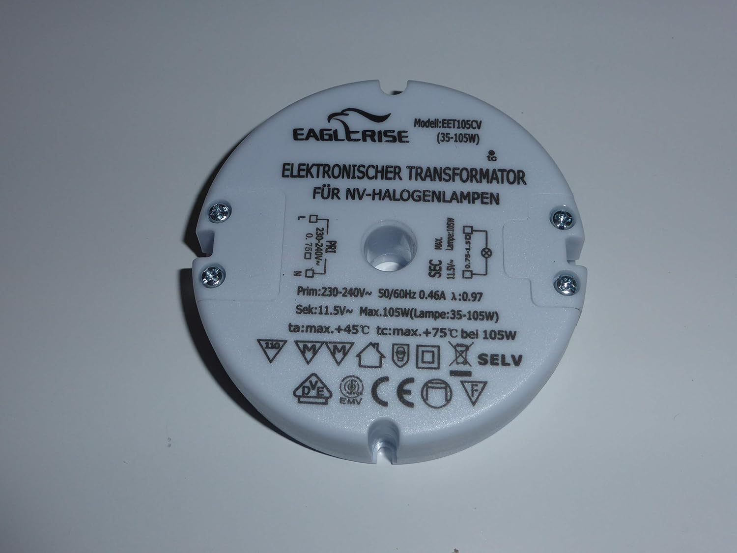 EAGLERISE SET105CV ELECTRONIC TRANSFORMER - FREE UK P+P!! - 1 YEAR ...