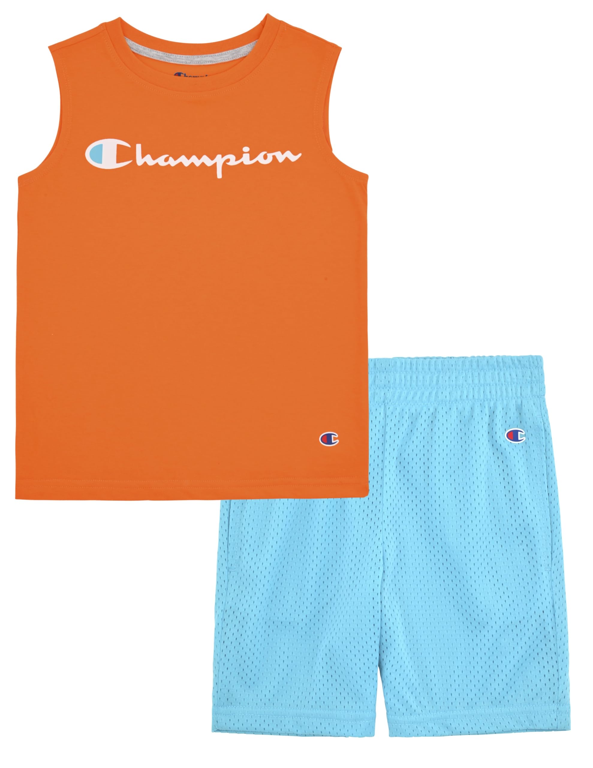 Champion Boys Shorts Sets 2 Piece Tee Shirt and Athletic Shorts for ...