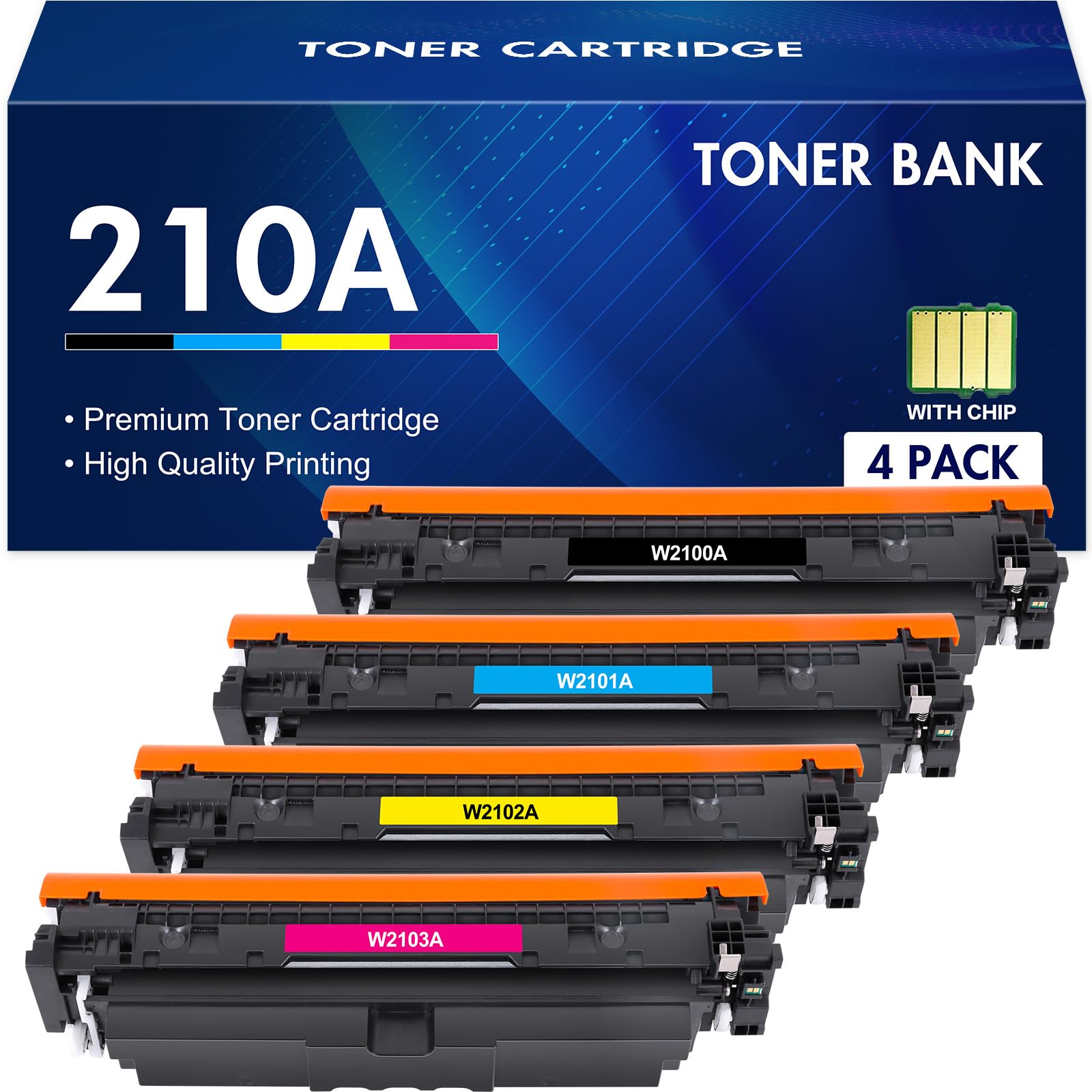 Mua 210A Toner Cartridges 4 Pack: 210X MFP 4301fdw Compatible for HP ...