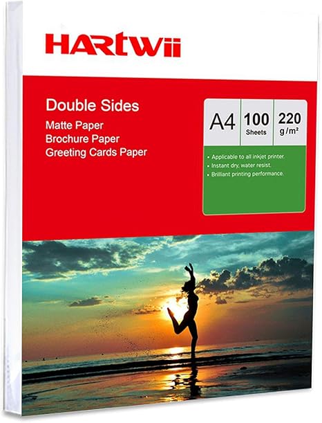 A4 Double Sides Matt Matte Photo Paper 220Gsm - Inkjet Paper ...