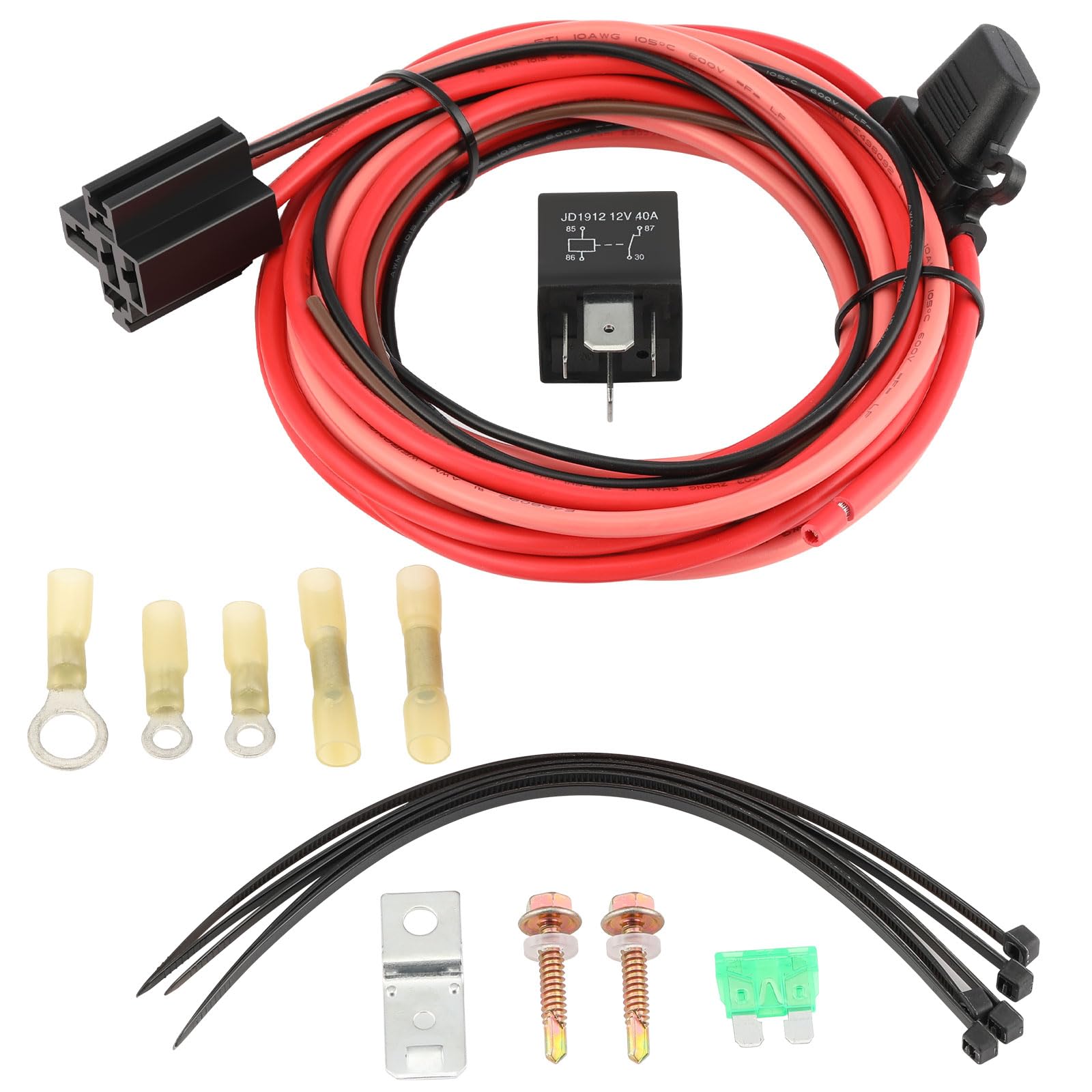 ISINFLASH Electric Fuel Pump Relay Fuel Pump Wiring Harness Kit ...