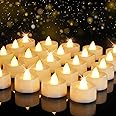 Amazon.com: Homemory 12/24/50/100 Pack Flameless LED Tea Lights Candles ...