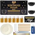Amazon.com: deuvuo Kintsugi Repair Kit Gold, 21 Pcs Authentic Kintsugi ...