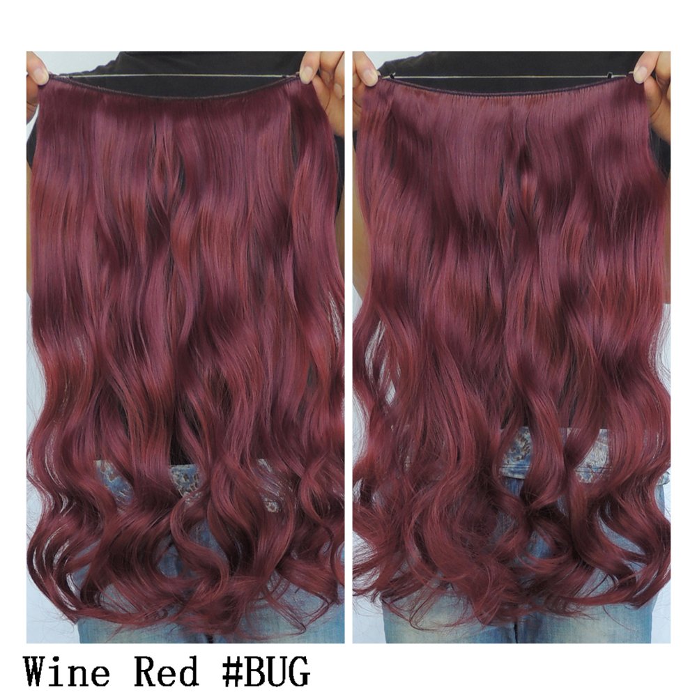 Amazon.com : Secret Halo Hair Extensions Flip in Curly Wavy Hair ...