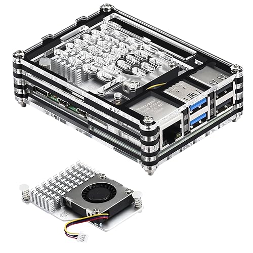 Iuniker Case For Raspberry Pi 5 With Active Cooler For Raspberry Pi Fit For Raspberry Pi 5