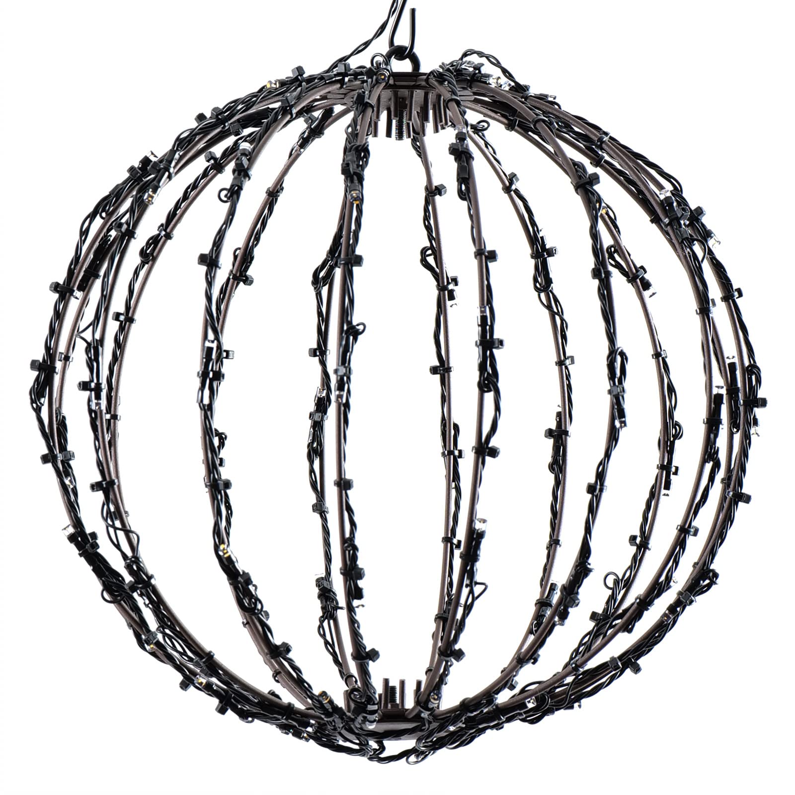 LIBERECOO LED Christmas Light Balls | 16" Metal Hanging Tree Sphere ...