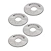 LDEXIN 4 Pcs 1.6" x 72 Teeth HSS Slitting Saw Cutter Circular Slitting ...