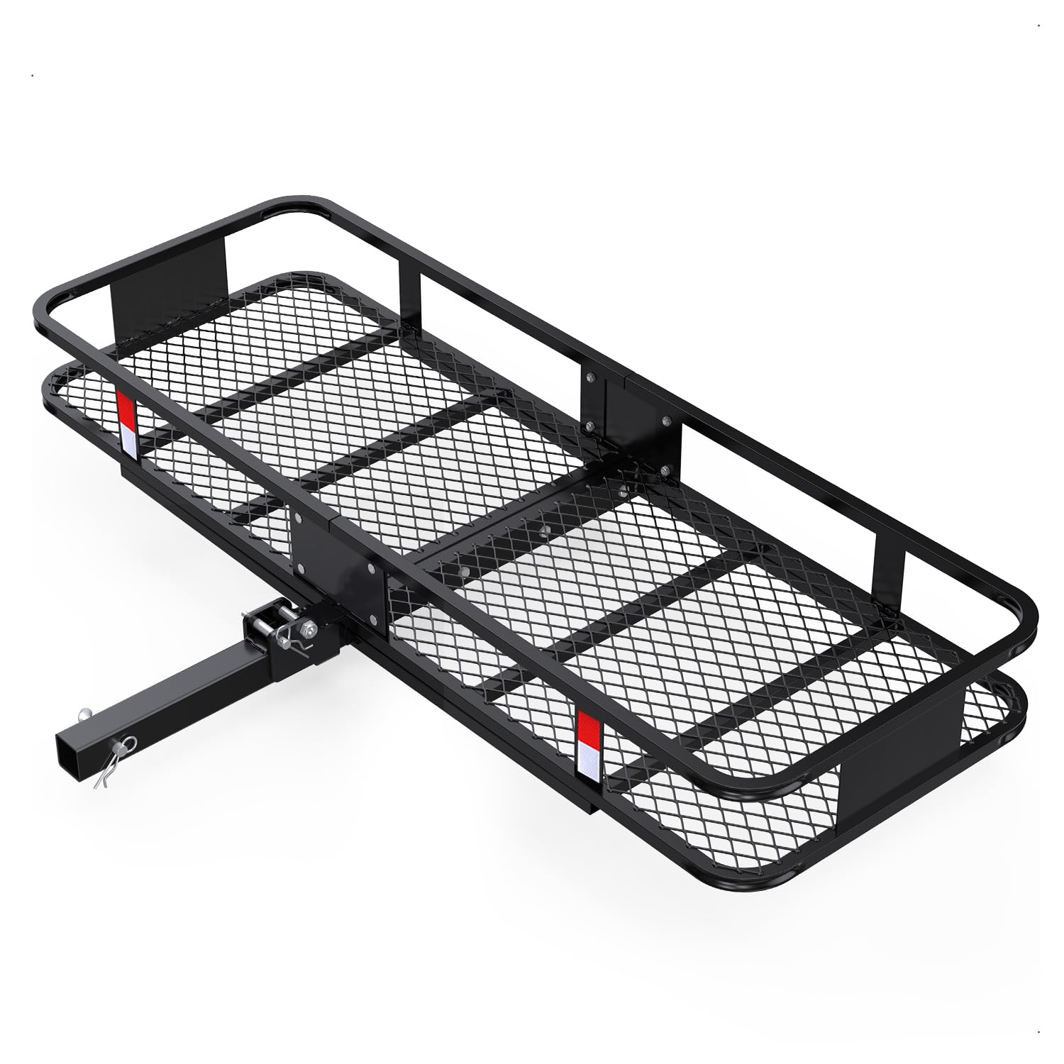 FORWODE 60x24x6 Hitch Cargo Carrier for 2 Inch Receiver, 500LB Capacity Hitch Mount Cargo Rack ...