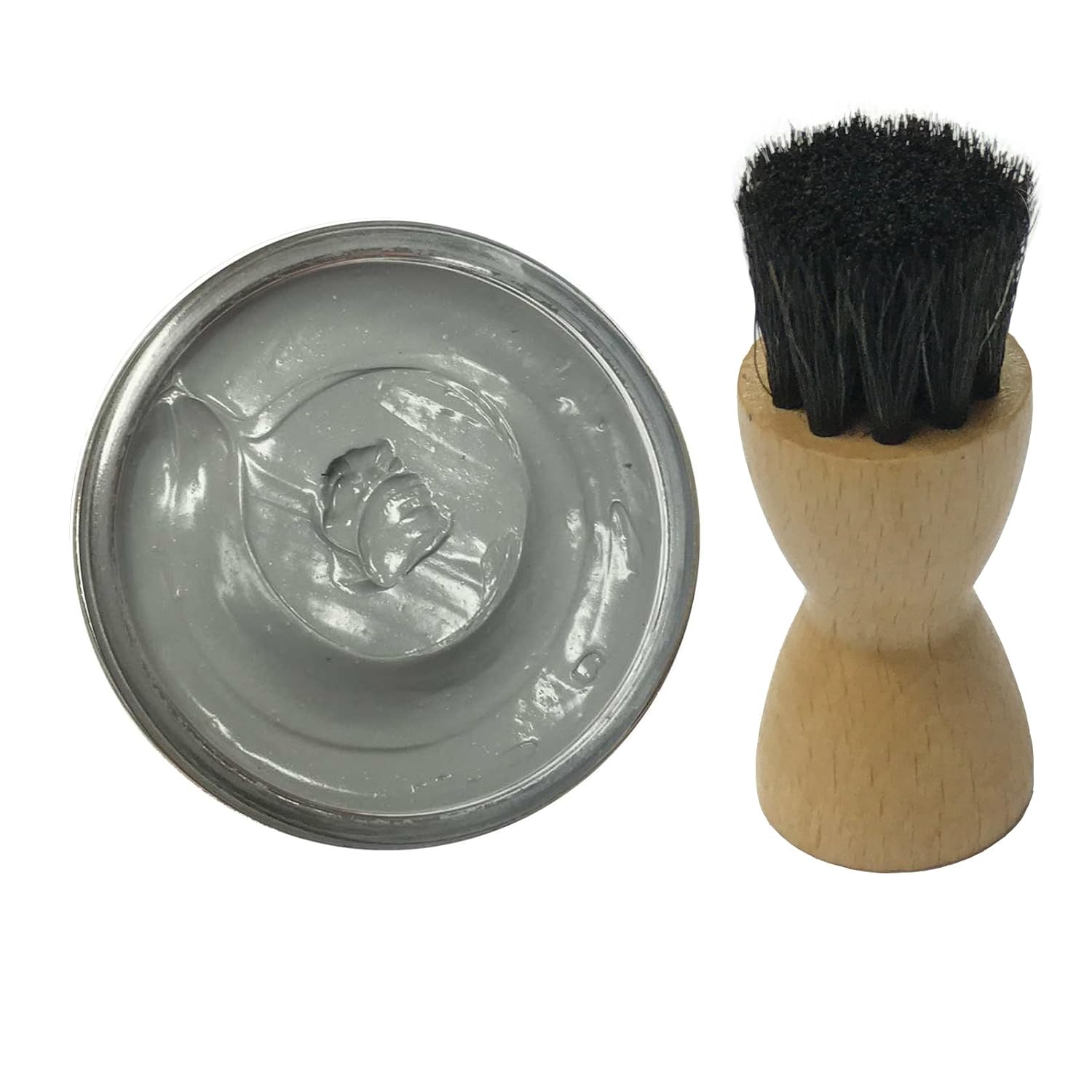 Famaco GREY LIGHT GRIS Shoe Cream Polish 50ml & Famaco Application ...