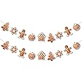 Amazon.com: Uniwish 2 Pack Gingerbread Theme Garland Banner Christmas ...