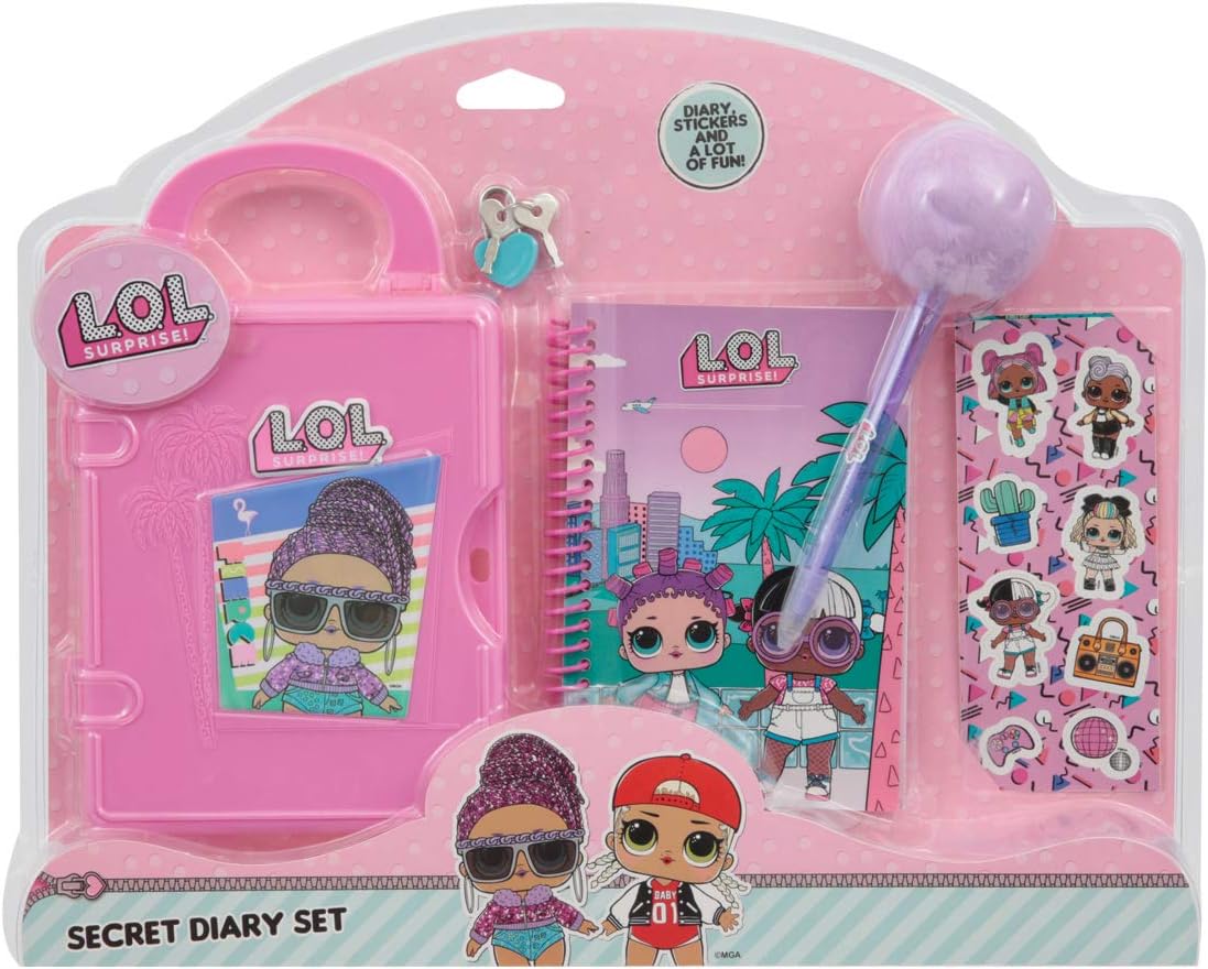 L.O.L. Surprise! LLG23000 Flair LOL Surprise-Secret Diary Set with Lock ...