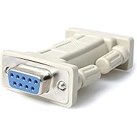 Amazon.com: StarTech.com DB9 RS232 Serial Null Modem Adapter - F/F - Null modem adapter - DB-9 ...