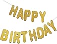 Amazon.com: Happy Birthday String Banner, Party Supplies (Gold, 10.25 ...