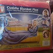 Adult snuggle wrap blanket with sleeves - Pink: Amazon.co.uk: Kitchen ...