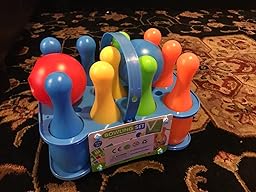 Amazon.com: Toy Bowling Play Set Deluxe for Children Children's ...