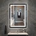 Amazon.com: Amorho LED Bathroom Mirror 20x 28 with Front and Backlight ...