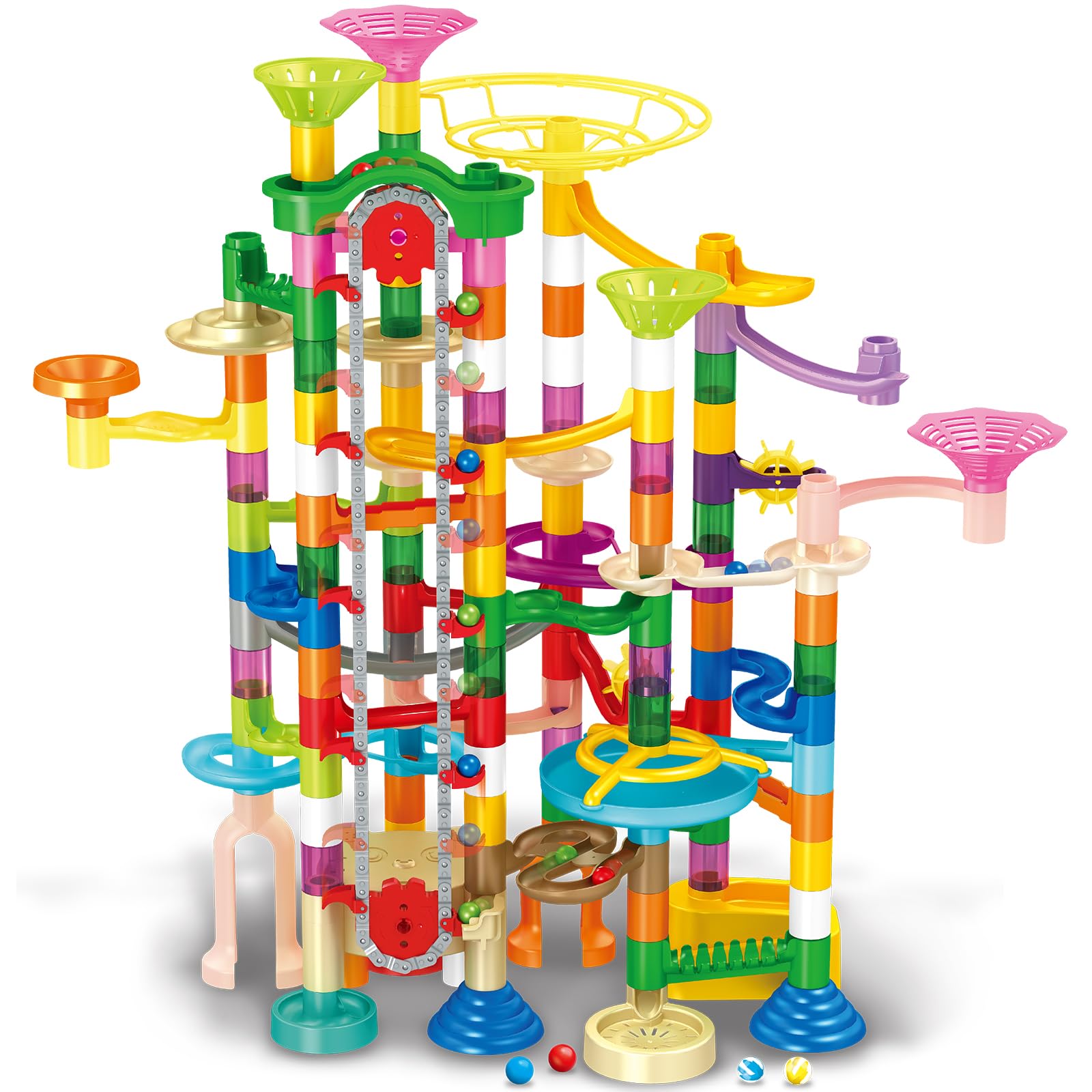 Mua Dollox Marble Run for Kids Ages 4-8, 236 Pcs Marble Run Premium Set ...