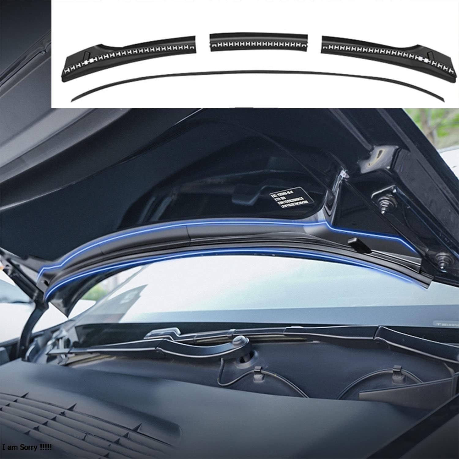 FITEV Front Hood Weather Strip for Tesla Model YRubber Seal Protector ...