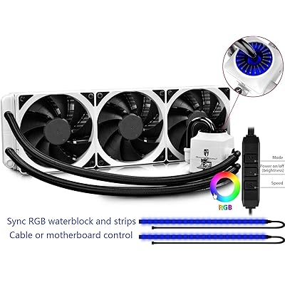 Buy DEEPCOOL Captain 360EX RGB White, AIO Liquid CPU Cooler ...