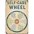 Amazon.com: Self-care Wheel Rustic Metal Tin Sign Self Care Art, Self ...