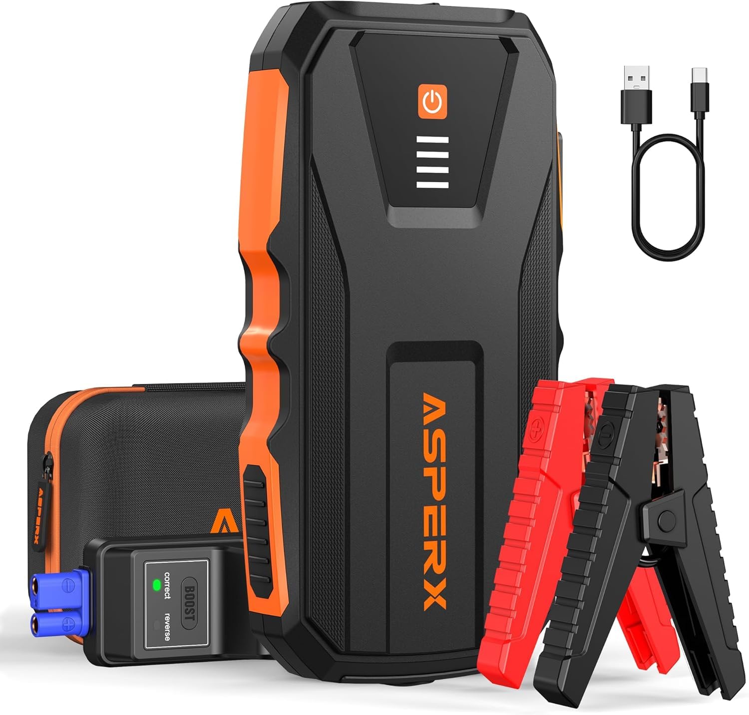 ASPERX 3000A Jump Starter for Car Battery, 12V Portable Jump Box with ...