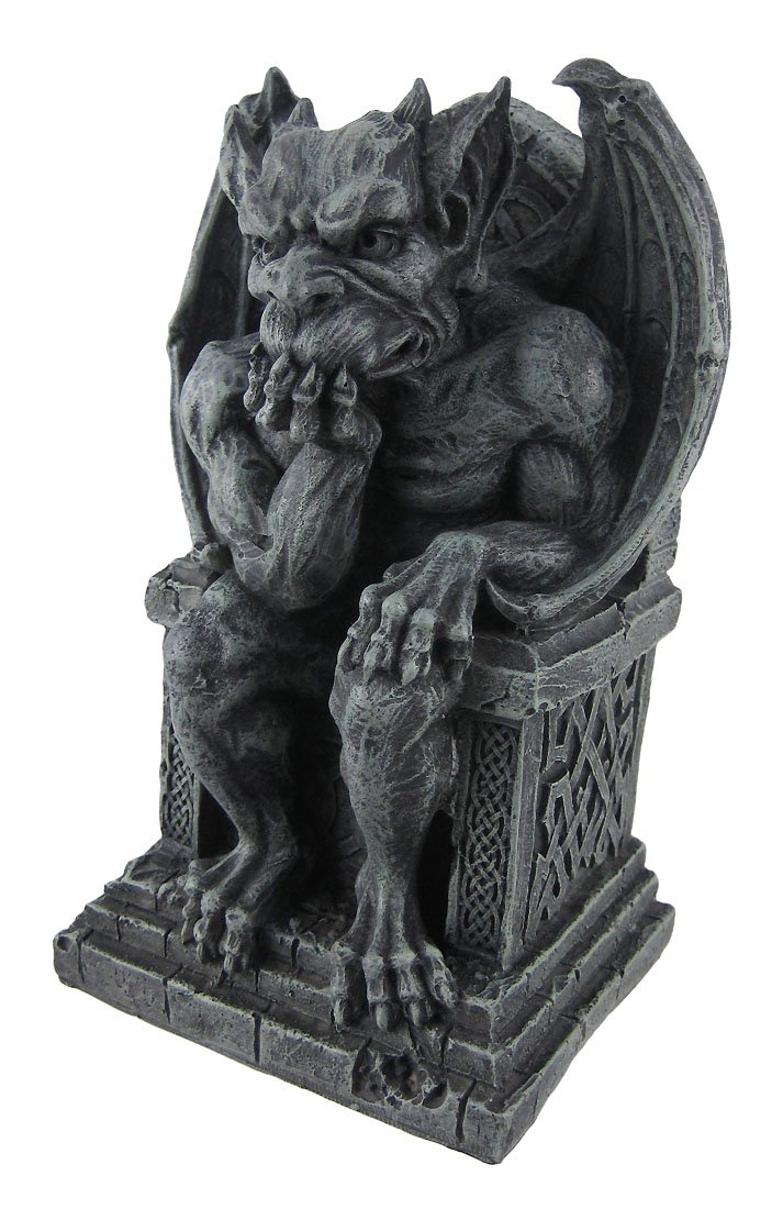 The Thinker Medieval Gargoyle Statue Thinking: Decorative Accessories ...