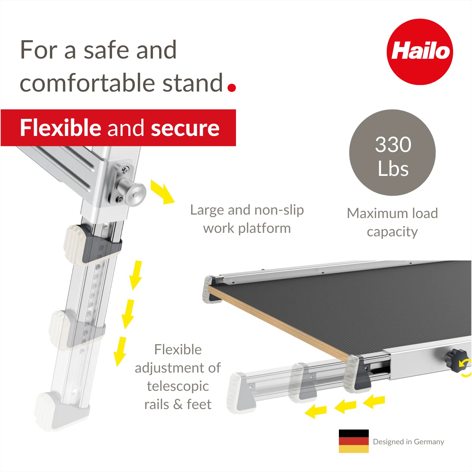 Mua Hailo TP1 Staircase Platform - Length and Height-Adjustable ...