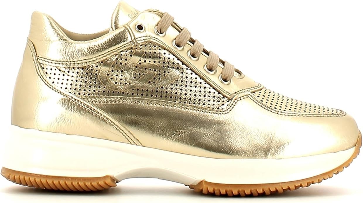 Blu Byblos 662101 Sneakers Donna Pelle Oro Oro 37: Amazon.it: Scarpe e ...