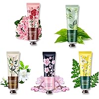 Amazon.com : 5 Pack Natural Plant Fragrance Hand Cream for Dry Hands,Moisturizing Hand Care ...