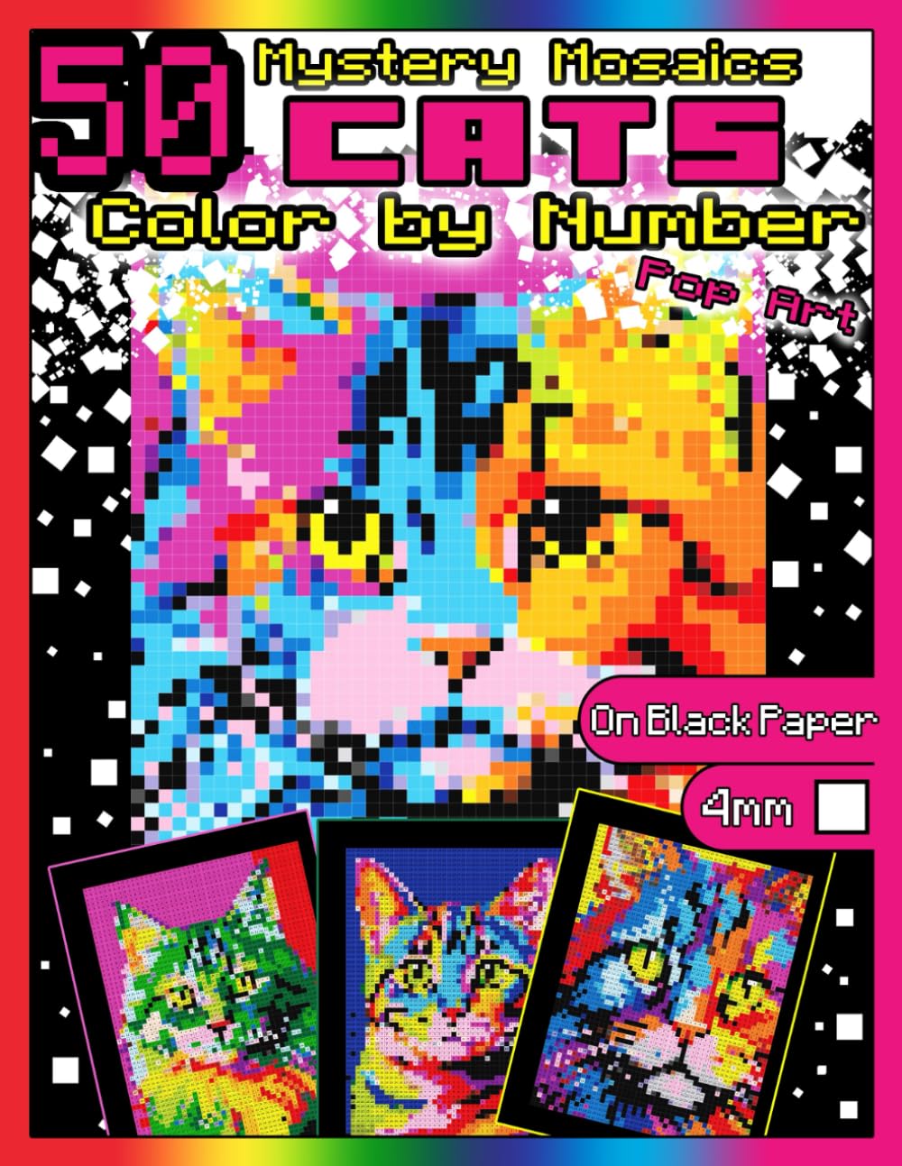 Mua Mystery Mosaics Color by Number: 50 Cats (Pop Art): Pixel Art ...