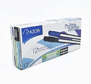Amazon.com : Azor Pin Point Double Ended Black and Blue Fine Pens 1.0mm ...