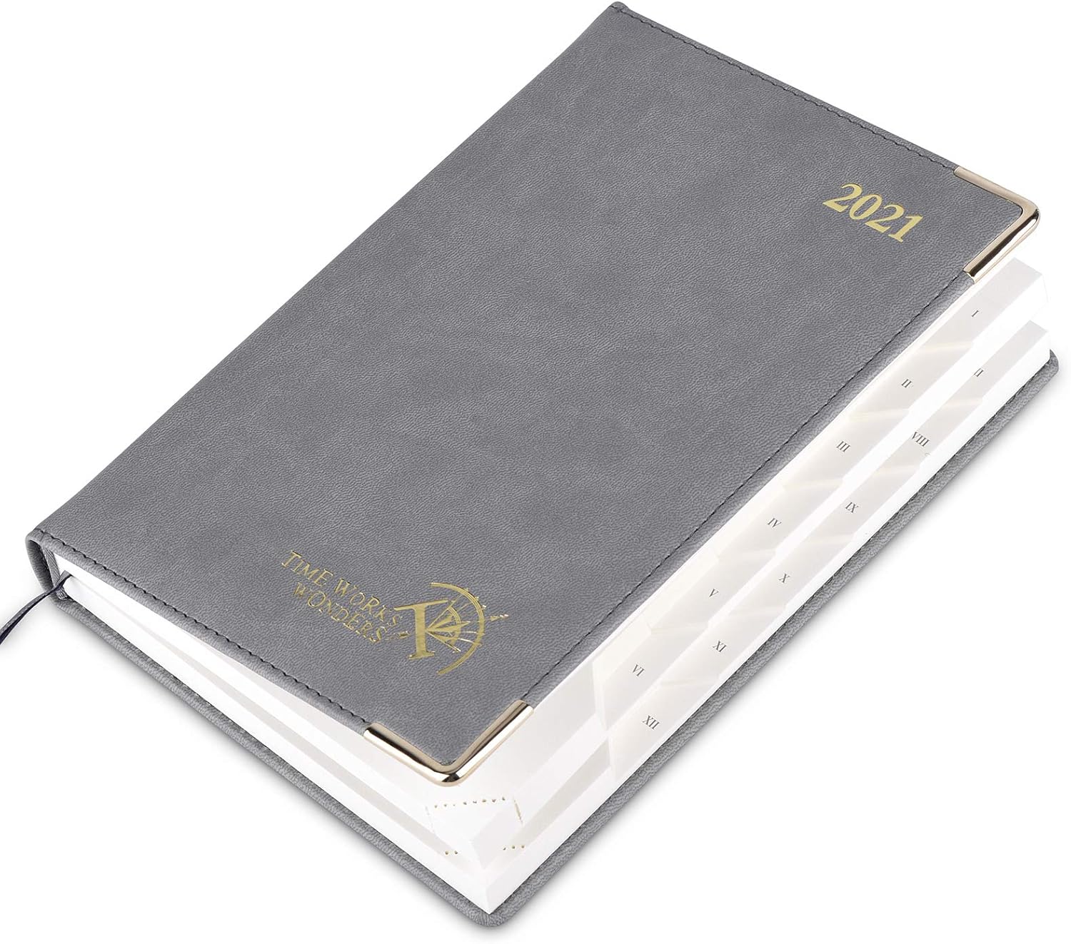 Executive Diary 2021 A5 Page A Day - Vegan Leather Hardback with Gilt ...