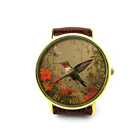 Mua Hummingbird Art Leather Watch, Hummingbird Watch, Unisex Watch ...