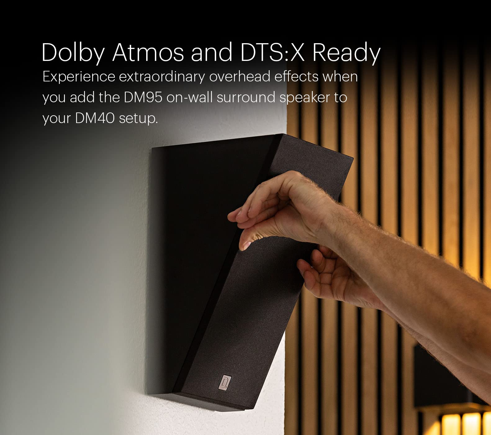 Definitive Technology Dymension DM40 Slim Tower Speaker, Adjustable Bipolar Arrays, (4) 4.5 ...