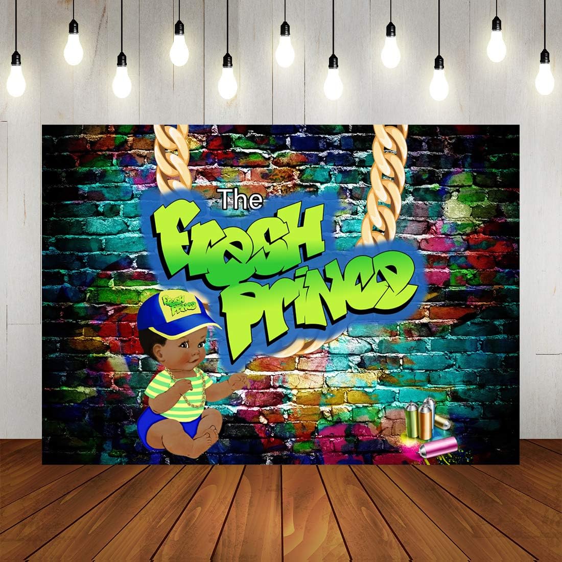 Amazon.com : The Fresh Prince Baby Shower Photo Backdrop Hip Pop ...