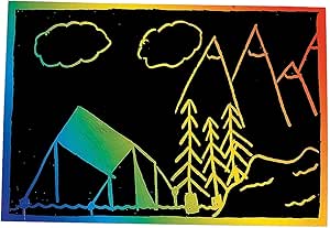 Amazon.com: Magic Color Scratch Cards (Bulk Set of 50 Postcards) DIY ...