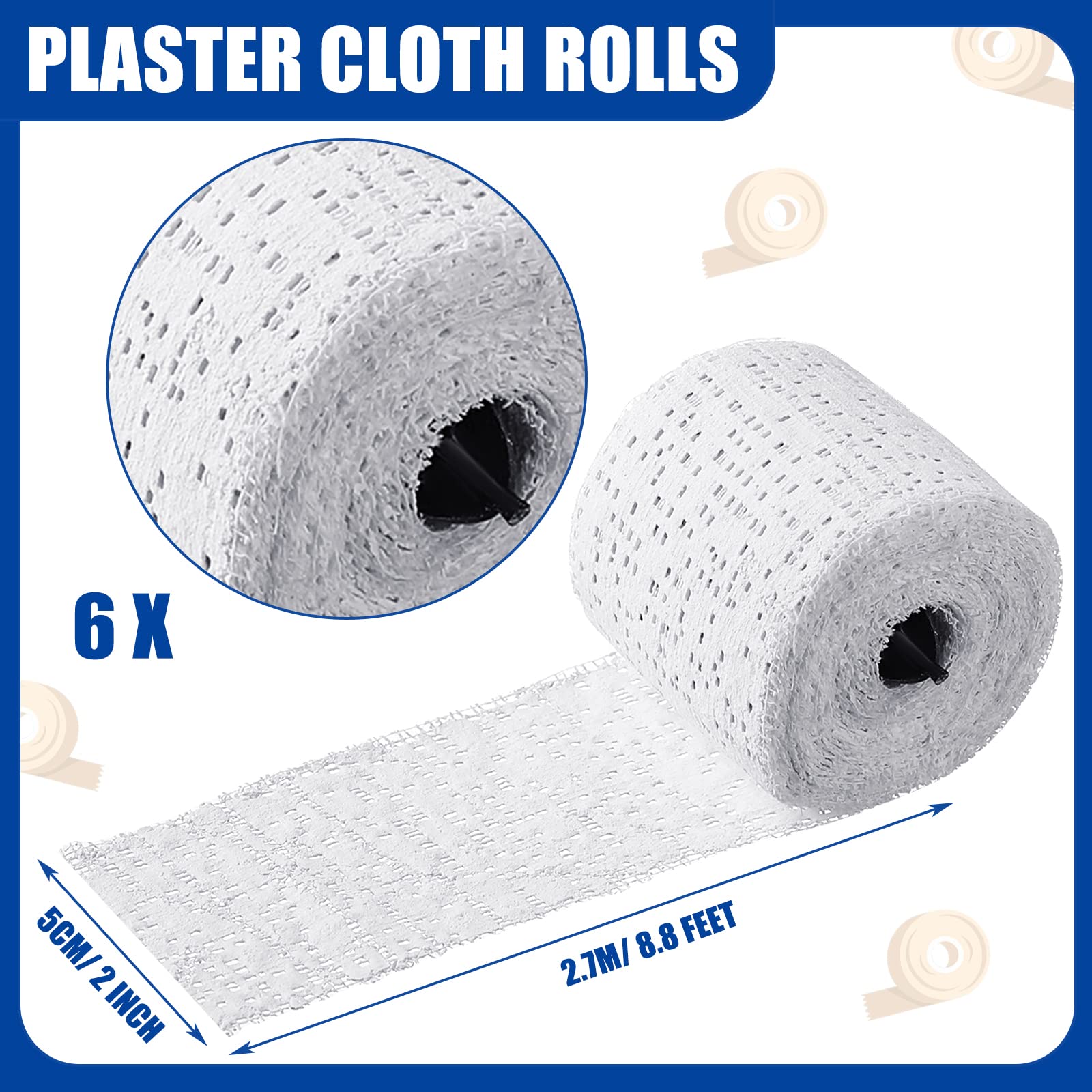 Mua 6 Rolls Plaster Strips Plaster Gauze Plaster Bandages Plaster Cloth ...
