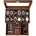 Amazon.com: GUKA Watch Box, 12 Slot Watch Case, Watch Cases for men ...