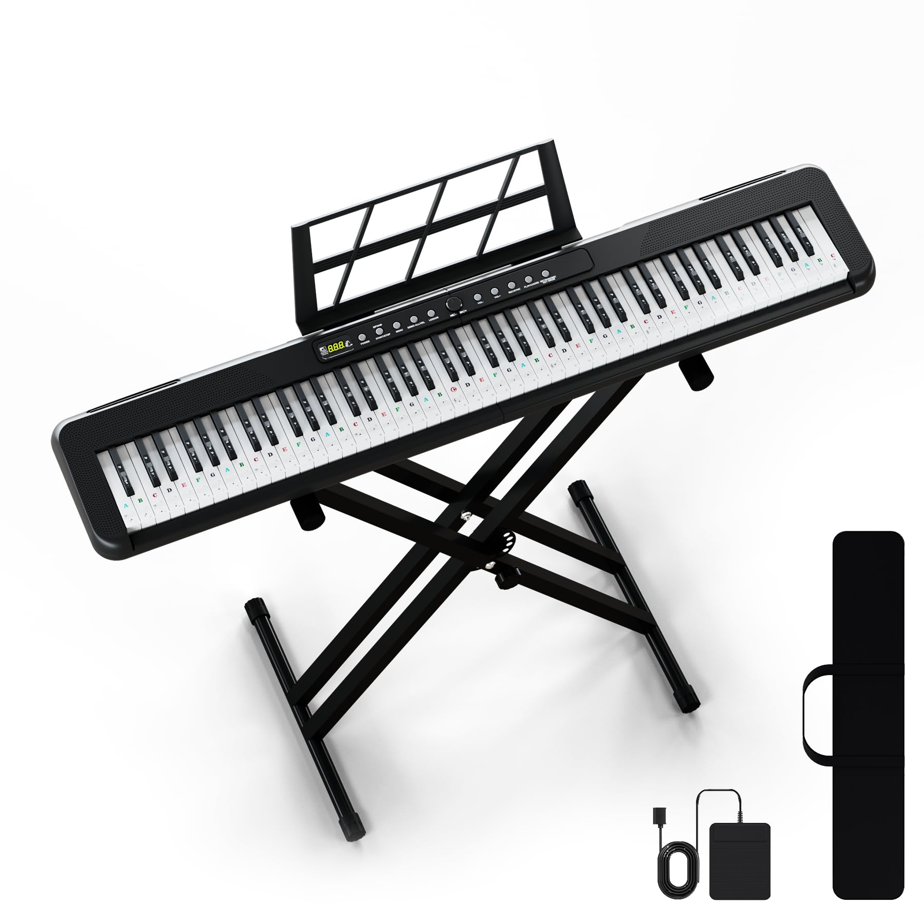 88 Key Digital Piano, Semi Weighted Keyboard 88 Keys, Electric Keyboard ...