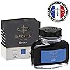 Parker Fountain Pen Ink Bottle | Washable Blue QUINK Ink | 57 ml ...
