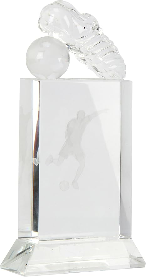 Engraved Crystal Glass Trophy Football Award: Amazon.co.uk: Kitchen & Home