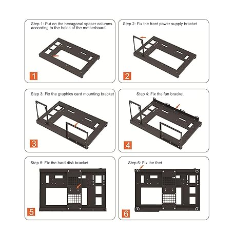 Mua Topiky DIY Computer Motherboard Case Rack, ATX M ATX ITX ...