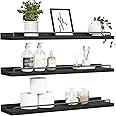 Amazon.com: RYOFOBETTO 32 inches Long Floating Shelves, Bathroom Decor ...