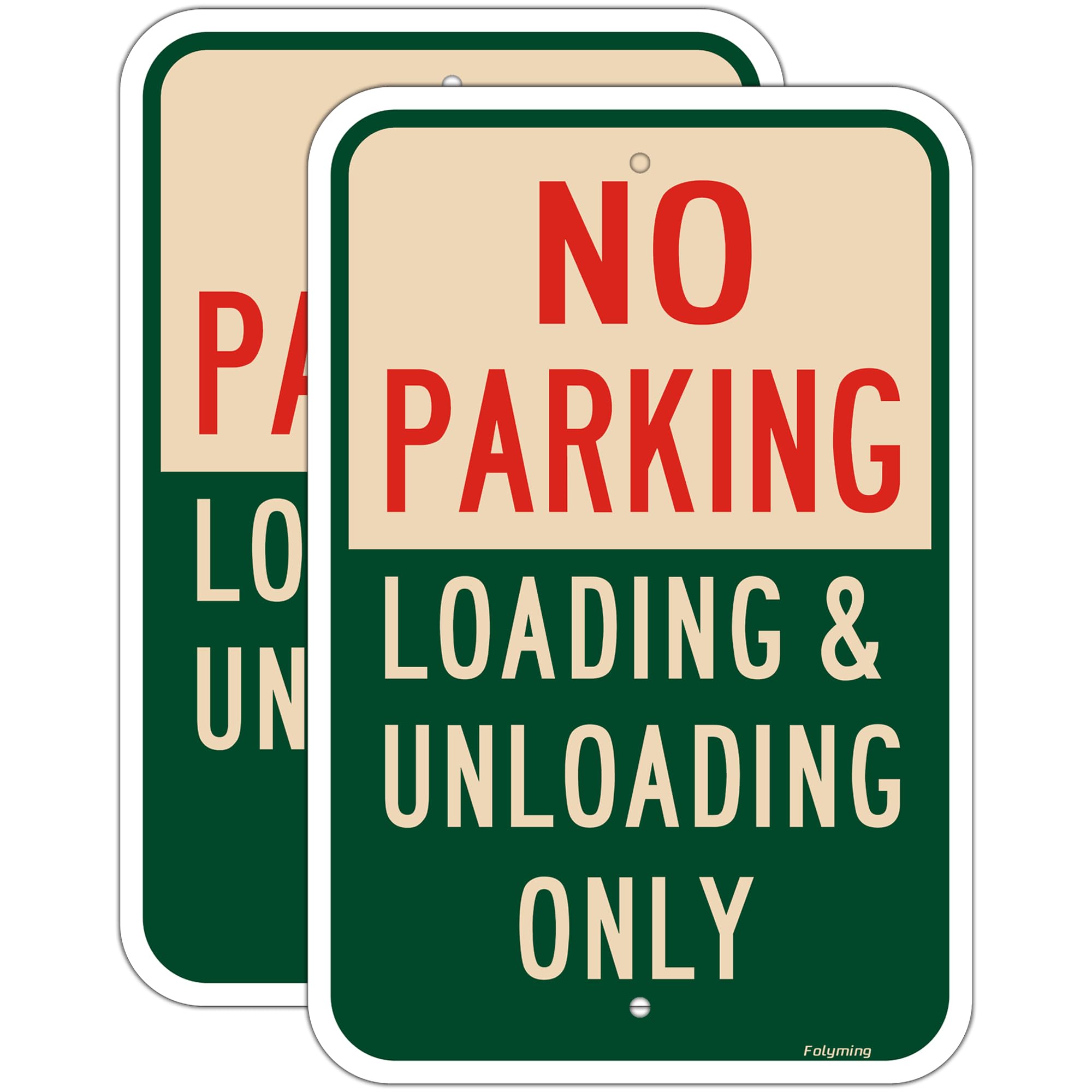 No Parking Loading and Unloading Only Sign 18 x 12 Inches No Parking ...
