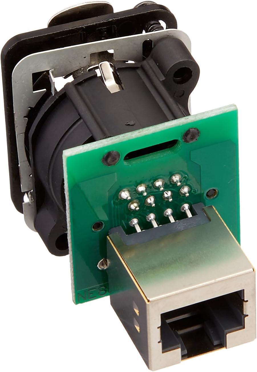 Neutrik NE8FDP-B Ethercon D-Series Feed Through/Black: Amazon.ca ...
