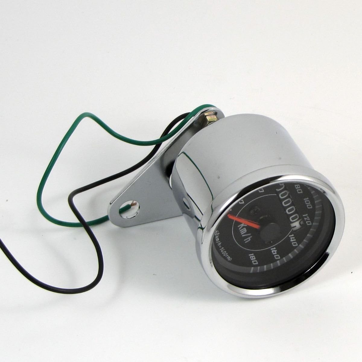 Motorcycle Classic Dual LED Odometer Speed Speedo Meter Gauge 60mm ...